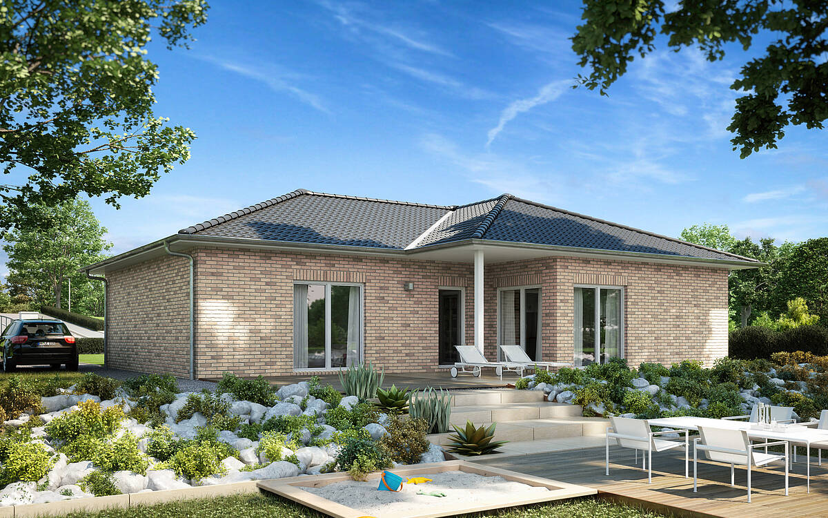 Bungalow Balance Klinker von Kern-Haus | Barrierefrei bauen